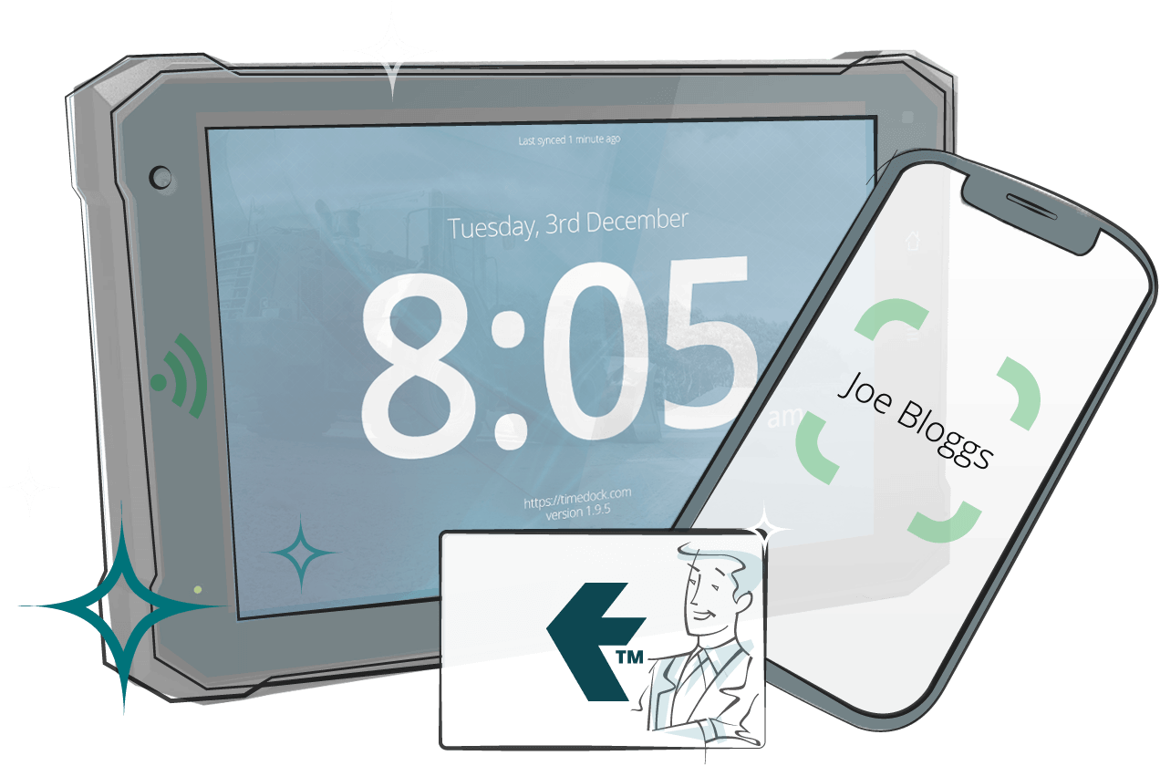 TimeDock: Swipe Card Mobile Time Tracking for Instant Job Timesheets